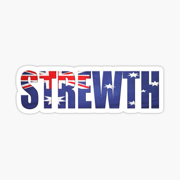 "Strewth - Australian Slang" Sticker for Sale by dodgerock | Redbubble