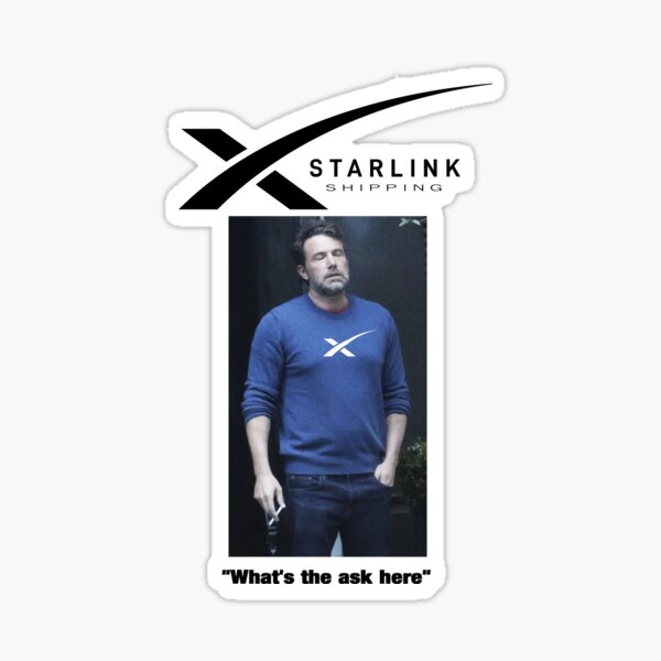 "starlink feels" Sticker for Sale by frenchtoast13 | Redbubble