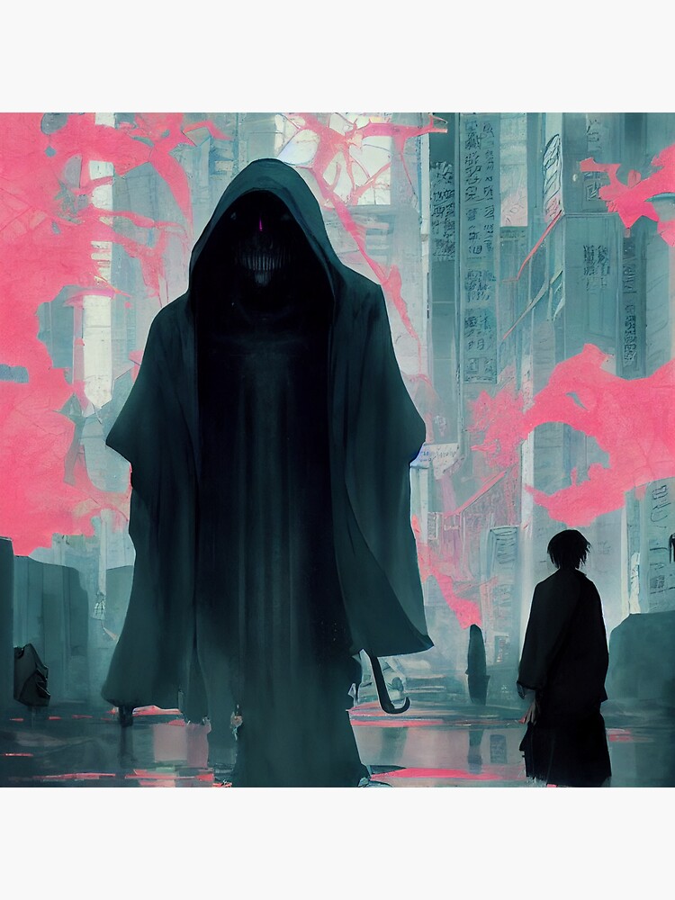 "Shinigami Japanese Grim Reaper" Sticker for Sale by friskyfoxtrot ...