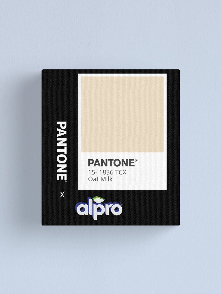 "Pantone X Alpro Oat Milk | Exclusive Collab" Canvas Print for Sale by ...