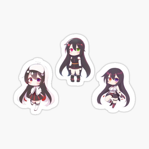 "Chibi Anime Girl" Sticker for Sale by The-Artful-Eye | Redbubble