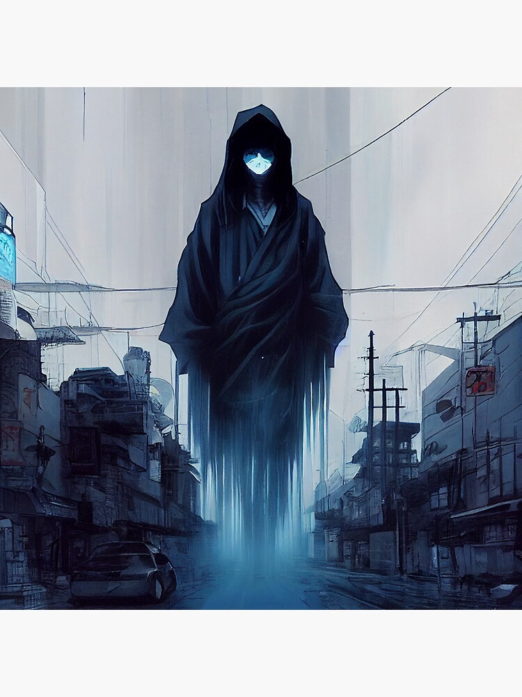 "Shinigami Japanese Grim Reaper" Sticker for Sale by friskyfoxtrot ...