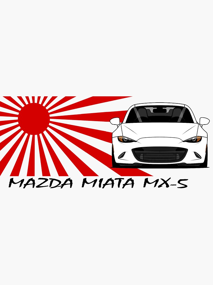 "Mazda Miata MX5, JDM Car" Sticker for Sale by T-JD | Redbubble