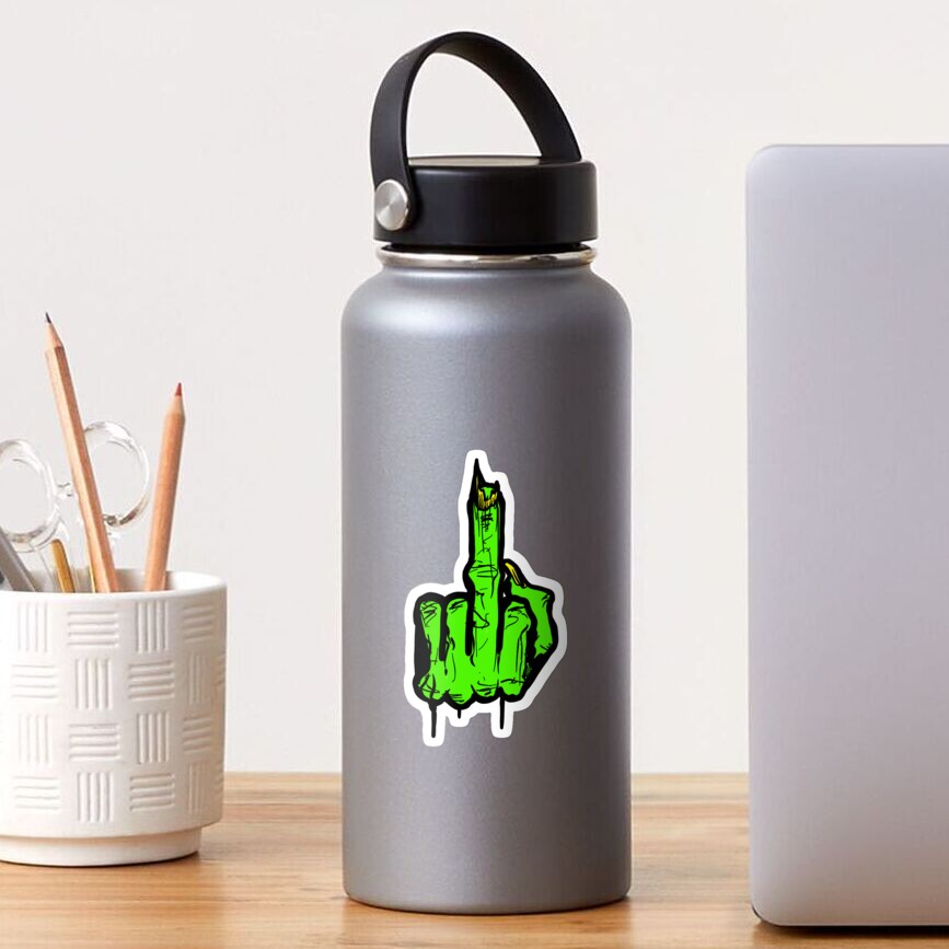 "Zombie Middle Finger" Sticker for Sale by AirrowheaD | Redbubble