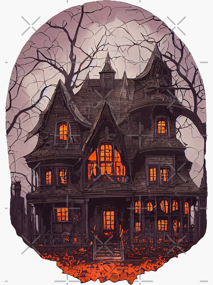 "Poltergeist Haunted House" Sticker for Sale by zbox1 | Redbubble