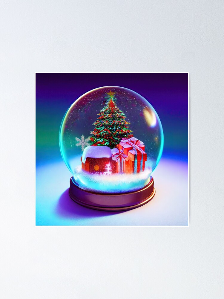 "A cute snow globe " Poster for Sale by art8085 | Redbubble