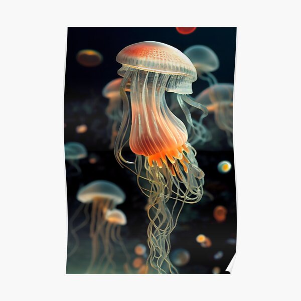 "Jellyfish Art" Poster for Sale by NTGUILTY | Redbubble