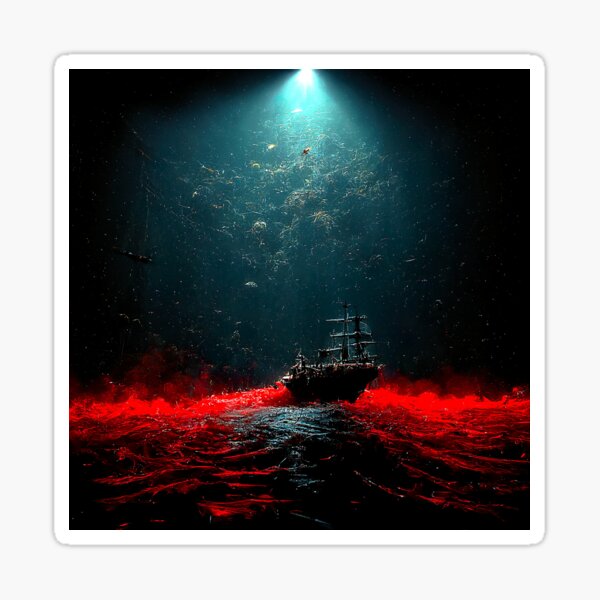 "Sinked Black Pearl" Sticker for Sale by AIWorker | Redbubble