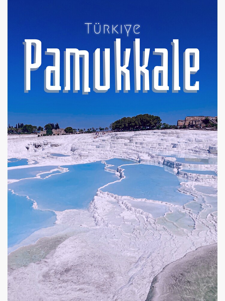 "Pamukkale - Türkiye" Sticker for Sale by CookieClub | Redbubble