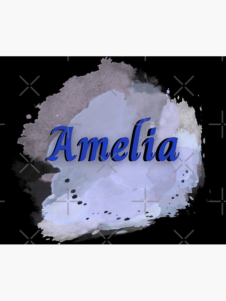 "Names of Women -Amelia - Blue -Nice Gift For A Female Friend" Poster ...