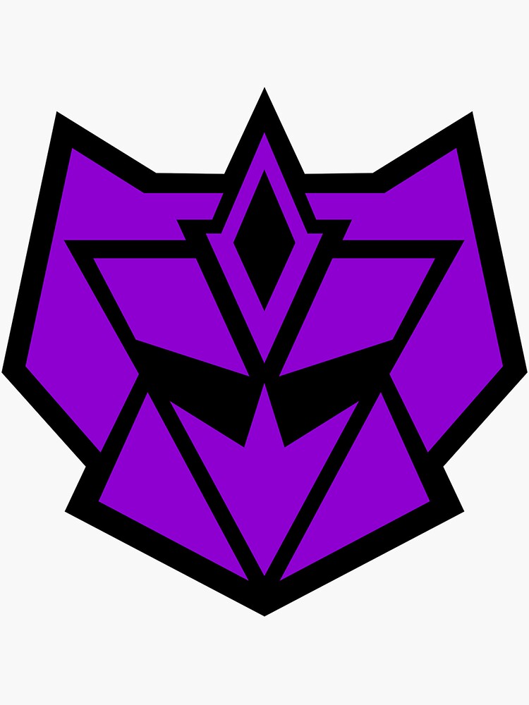 "G2 Decepticon (Black Border)" Sticker for Sale by DanGhileArt | Redbubble