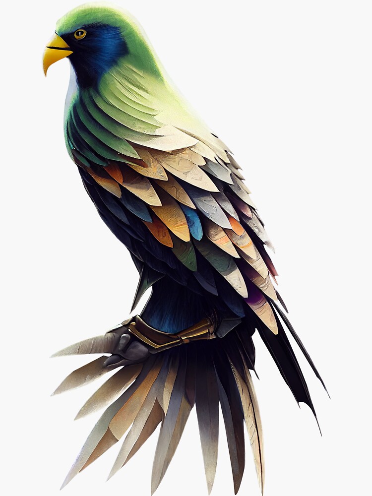 "Rainbow Hawk - Artistic Concept" Sticker for Sale by CutePlanetEarth ...