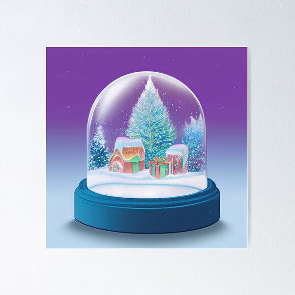 "A cute snow globe " Poster for Sale by art8085 | Redbubble