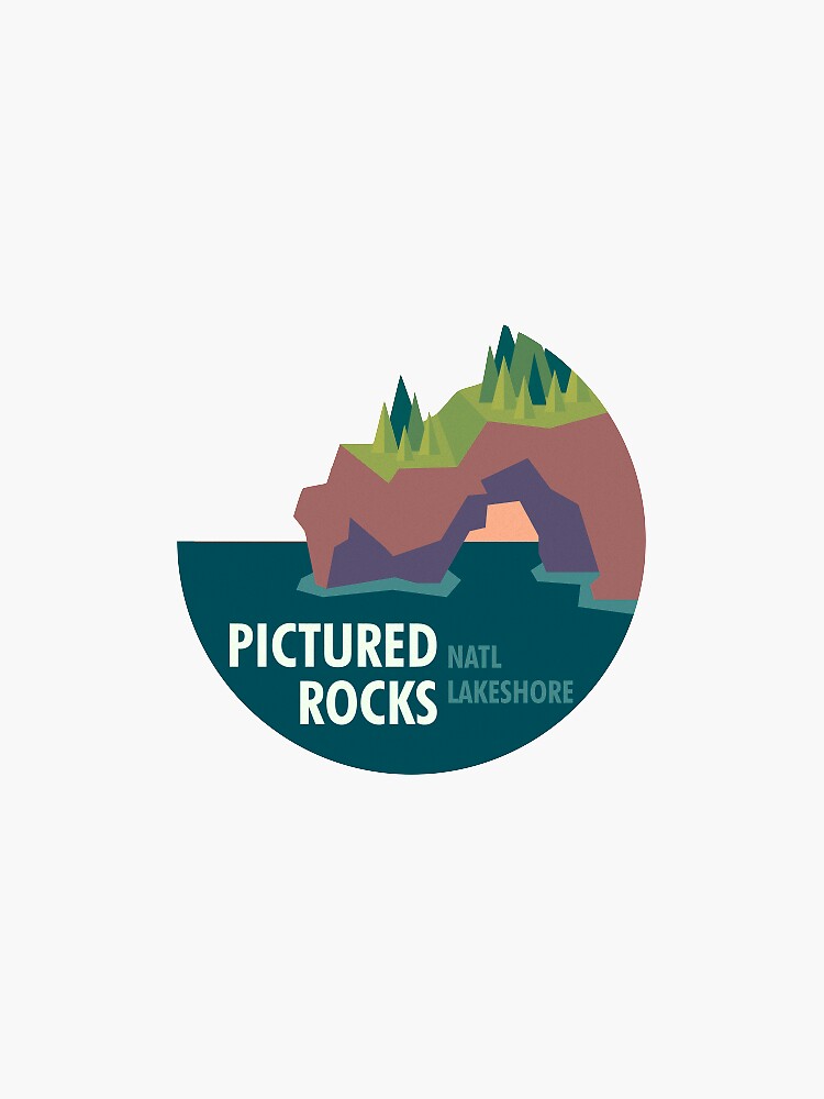 "Pictured Rocks National Lakeshore Cutout" Sticker for Sale by anna ...