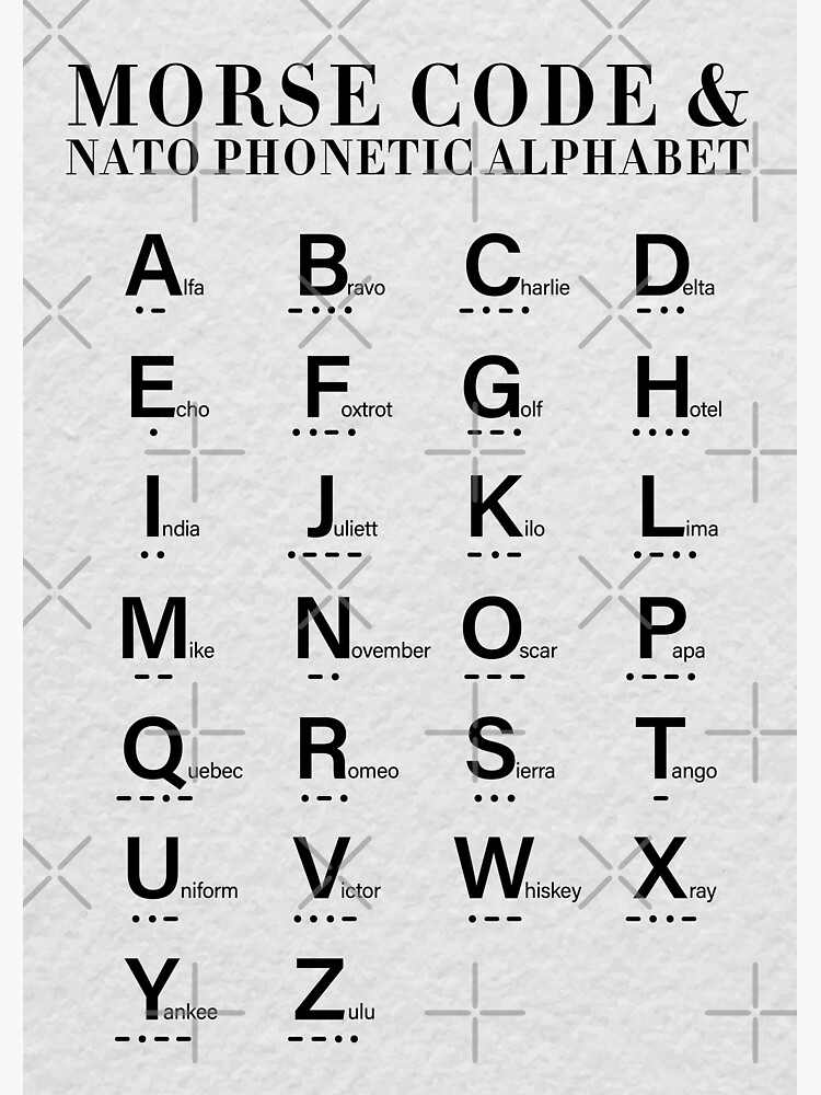 "Morse Code" Sticker for Sale by ScienceCorner | Redbubble