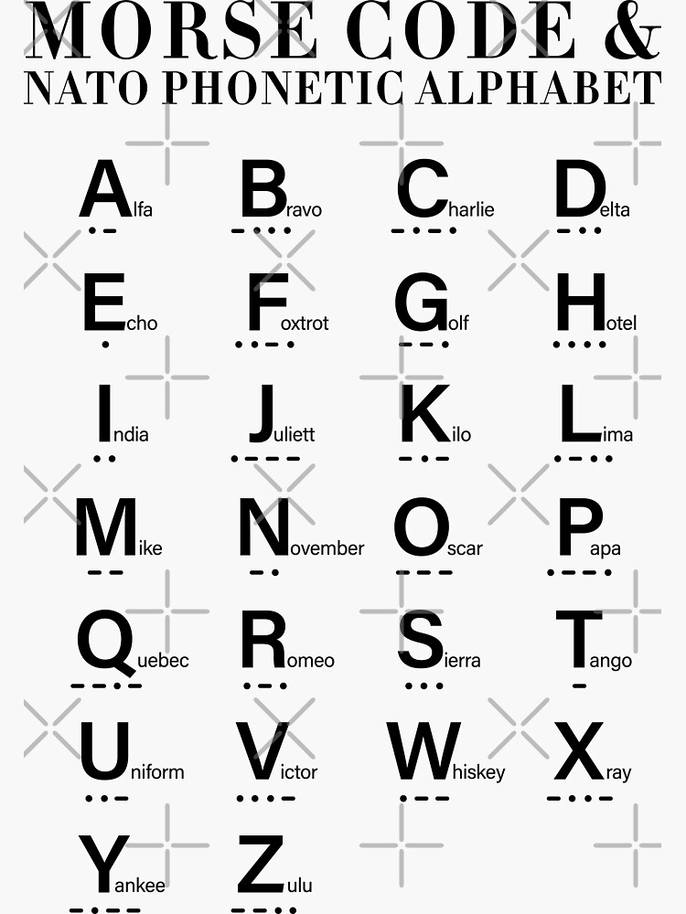 "Morse Code" Sticker for Sale by ScienceCorner | Redbubble