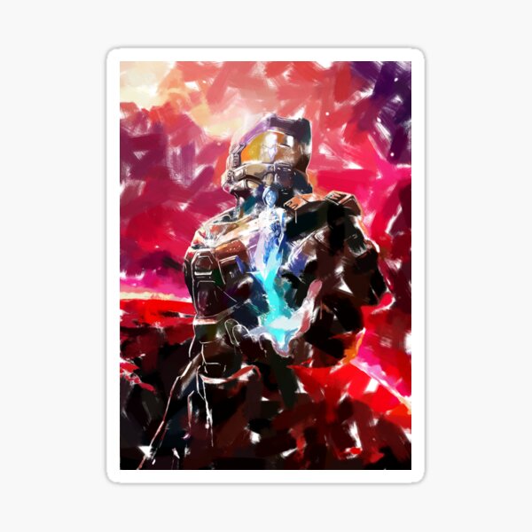 "Halo with cortana Artwork!" Sticker for Sale by Philippegr55 | Redbubble