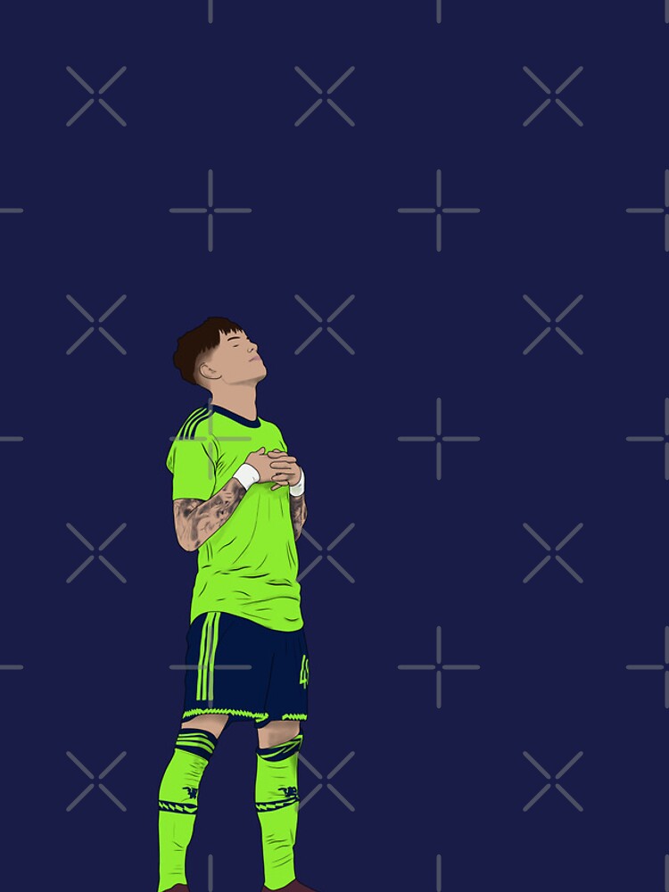 "Alejandro Garnacho Ronaldo Peace Goal Celebration " iPhone Case for ...