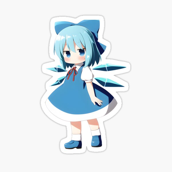 "Chibi Cirno" Sticker for Sale by Sakukoro | Redbubble