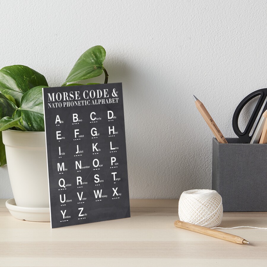 "Morse Code" Art Board Print for Sale by ScienceCorner | Redbubble