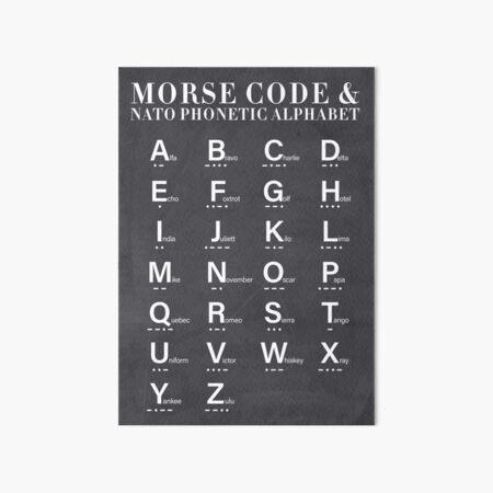 "Morse Code" Art Board Print for Sale by ScienceCorner | Redbubble