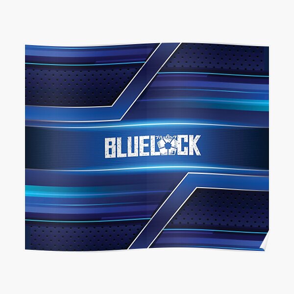 "Blue Lock Logo" Poster for Sale by the-meowings | Redbubble