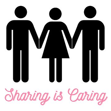 "Sharing is Caring" Sticker for Sale by RichieRoser | Redbubble