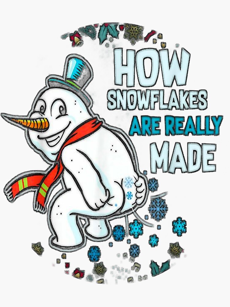 "How Snowflakes Are Really Made" Sticker for Sale by karimkar | Redbubble