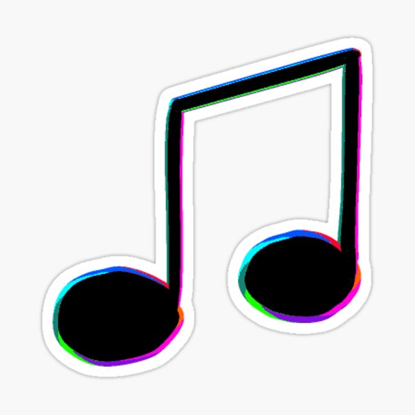 "Music Note" Sticker for Sale by Cabage-Design | Redbubble