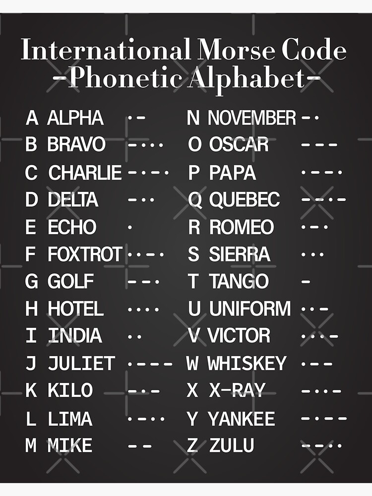 "Morse Code Alphabet" Sticker for Sale by ScienceCorner | Redbubble