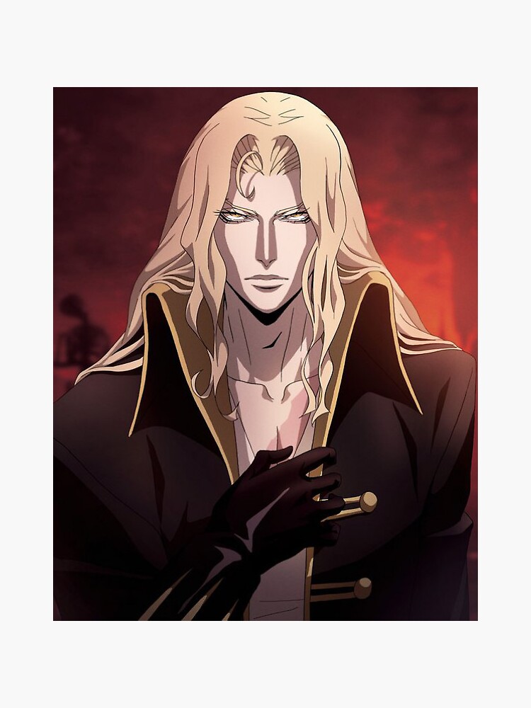 "Alucard anime " Sticker for Sale by Mimemeness | Redbubble