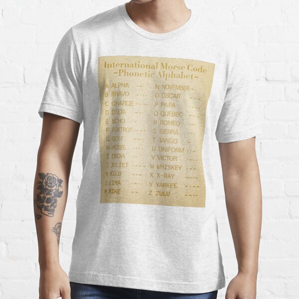 "Morse Code Alphabet" T-shirt for Sale by ScienceCorner | Redbubble ...