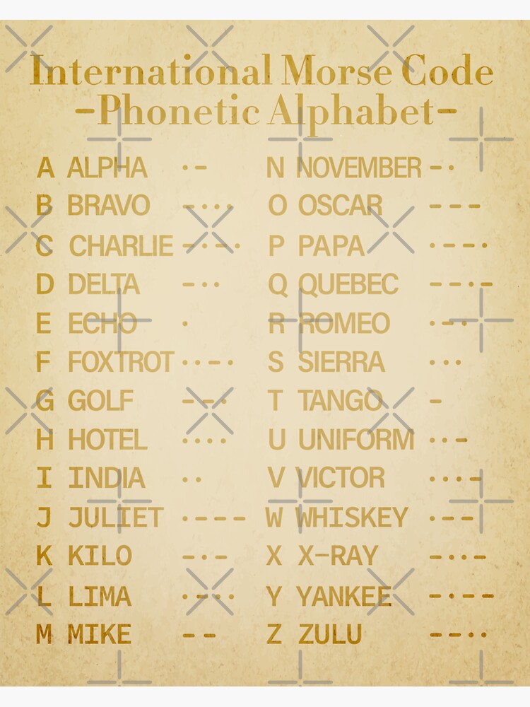 "Morse Code Alphabet" Sticker for Sale by ScienceCorner | Redbubble