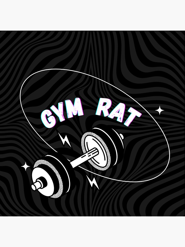 "Gym rat" Sticker for Sale by 3Dylan | Redbubble