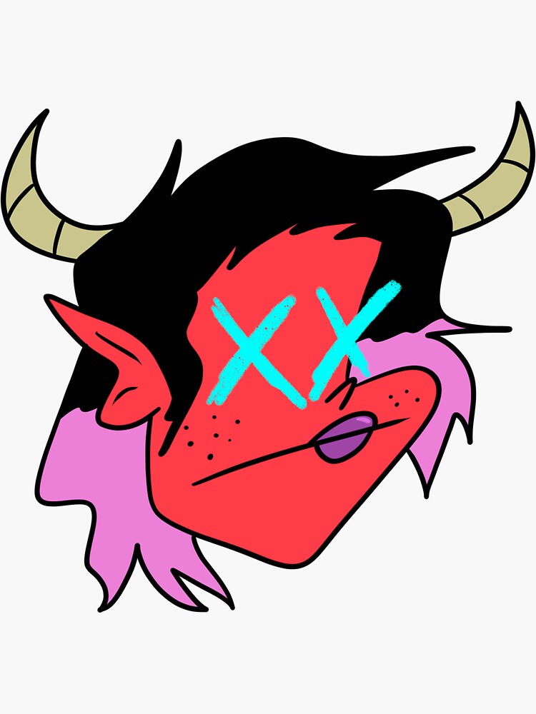 "Lucy The Demon " Sticker for Sale by KJManimations | Redbubble