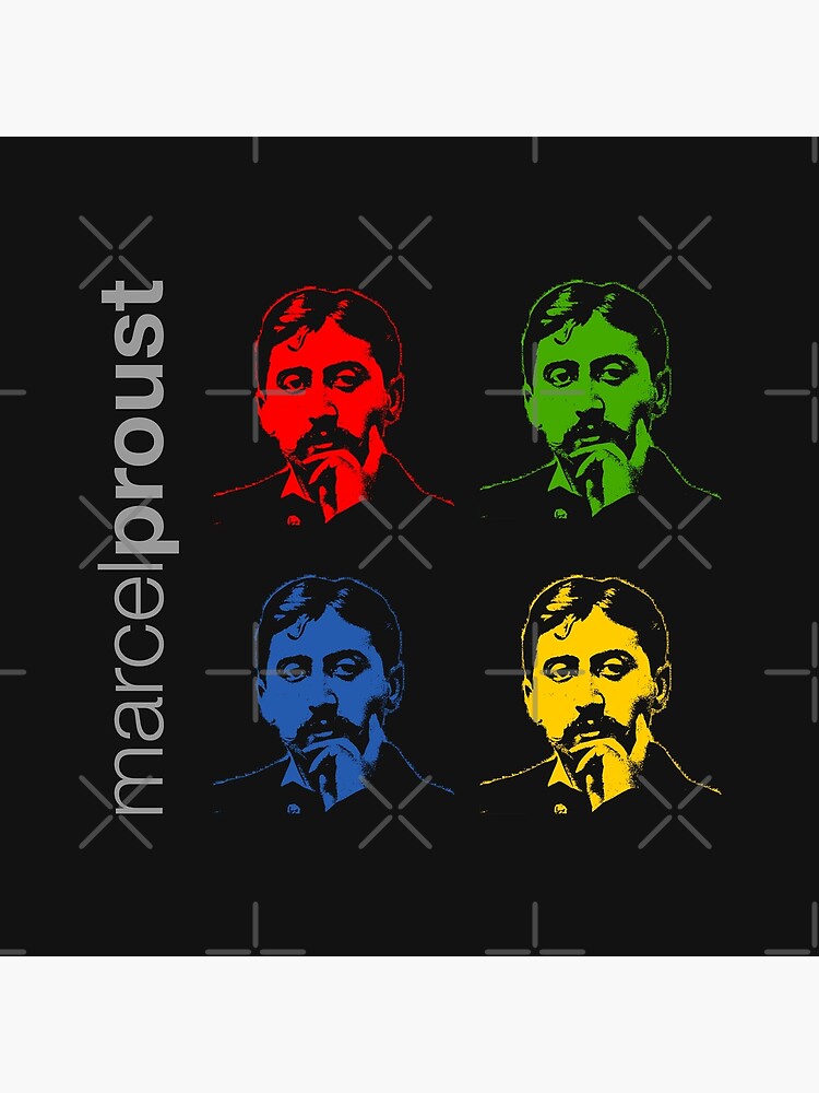 "Quadrichrome Marcel Proust portrait poster " Poster for Sale by ...