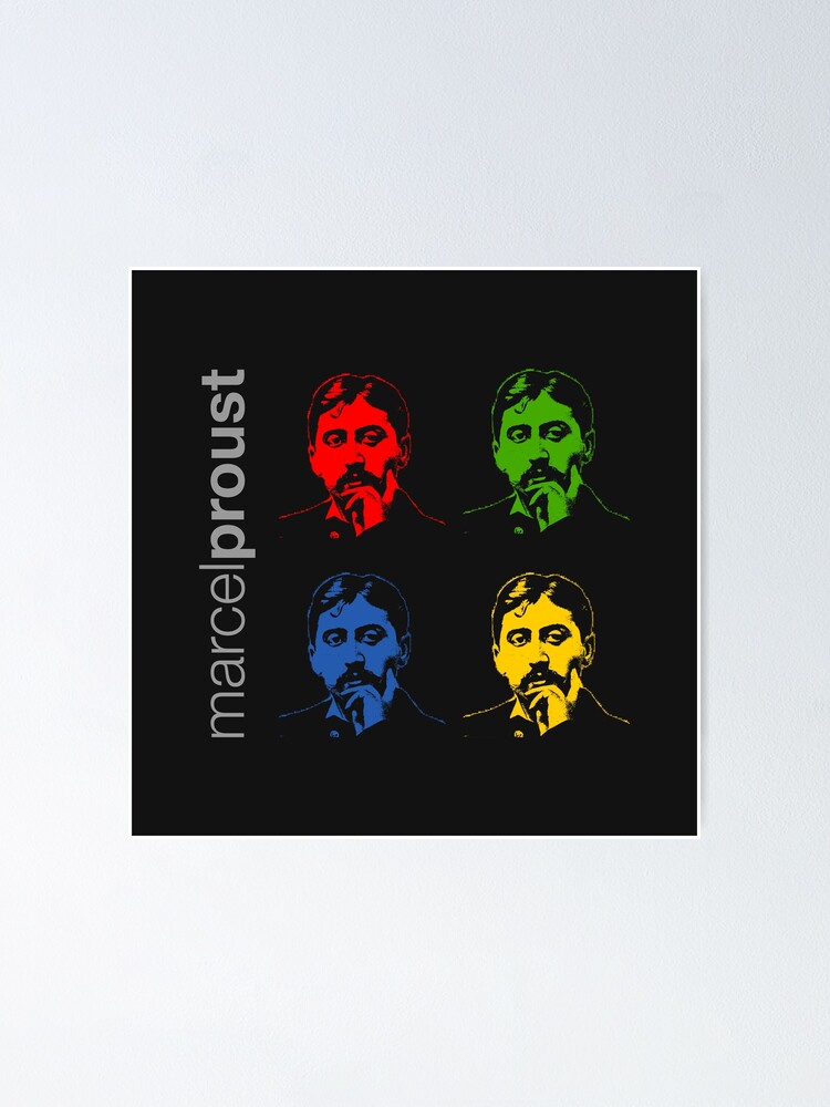 "Quadrichrome Marcel Proust portrait poster " Poster for Sale by ...