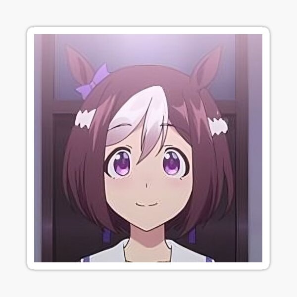 "Pretty derby anime cute face" Sticker for Sale by Mimemeness | Redbubble