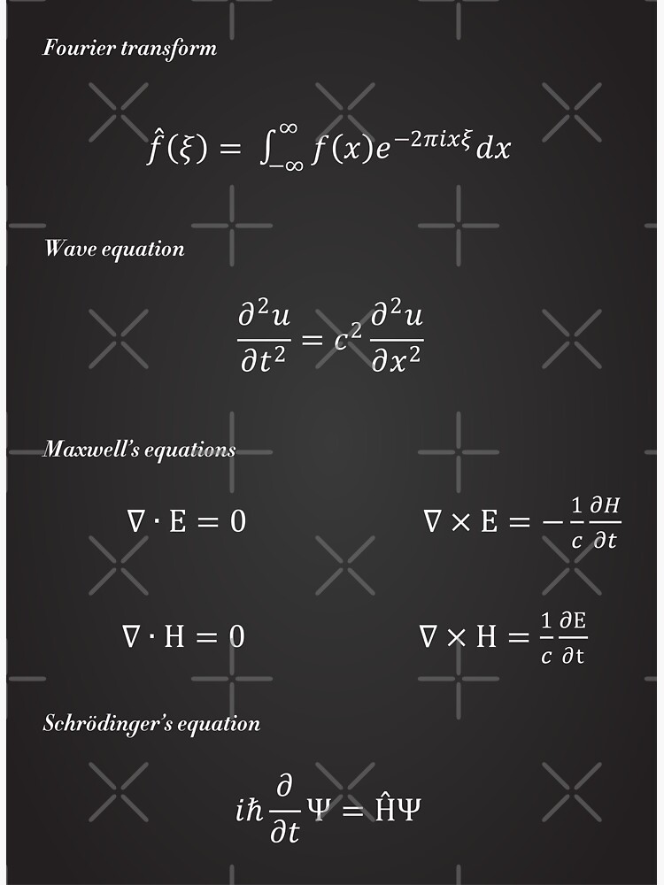 "Seven Equations That Rule Your World" Sticker for Sale by ...