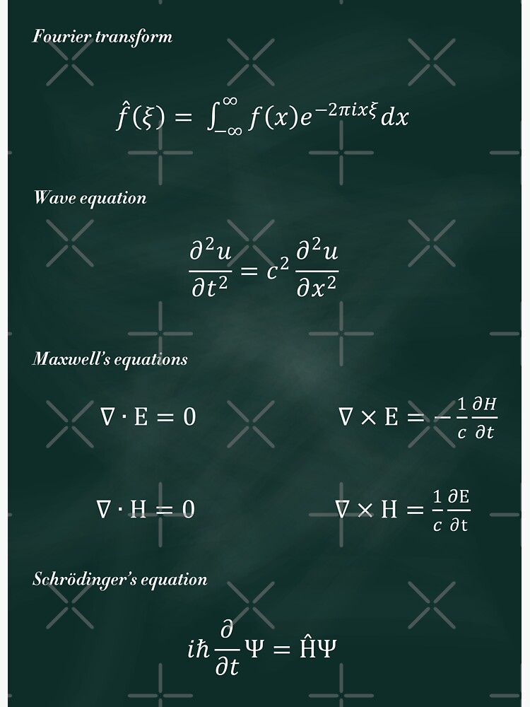 "Seven Equations That Rule Your World" Sticker for Sale by ...