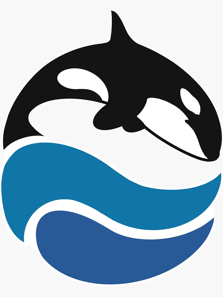 "Orkid Vintage SeaWorld Logo" Sticker for Sale by Anna Evans | Redbubble