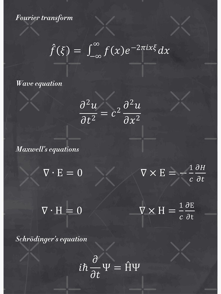 "Seven Equations That Rule Your World" Sticker for Sale by ...