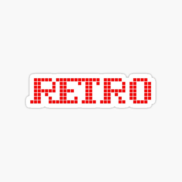 "RETRO. PIXEL ART." Sticker for Sale by 5hertz | Redbubble