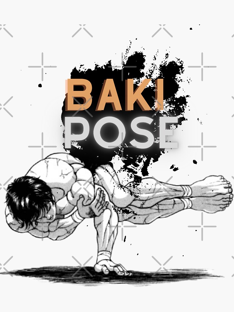 "Baki Hanma Pose" Sticker for Sale by AdnaneJH | Redbubble