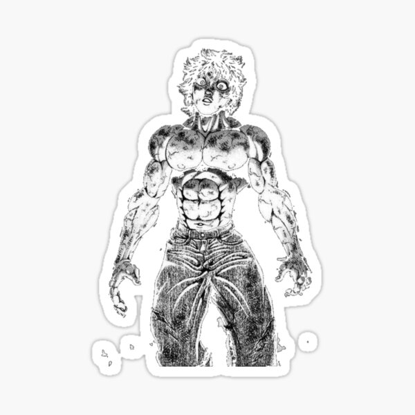 "Baki Hanma Pose" Sticker for Sale by AdnaneJH | Redbubble
