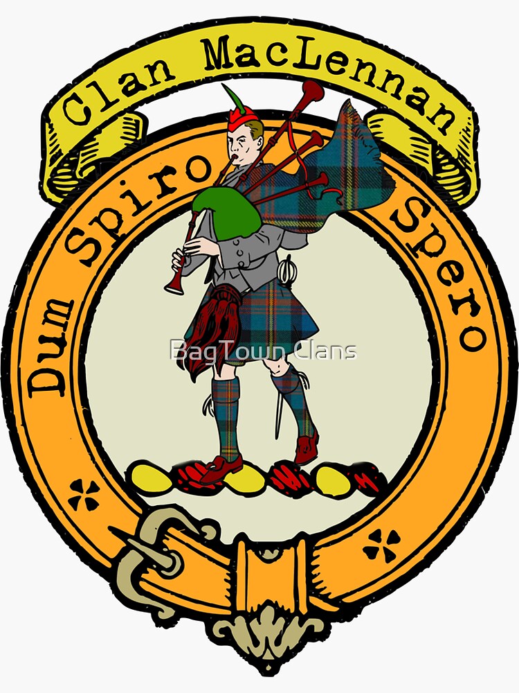 "MacLennan Clan Surname crest" Sticker for Sale by ljrigby | Redbubble