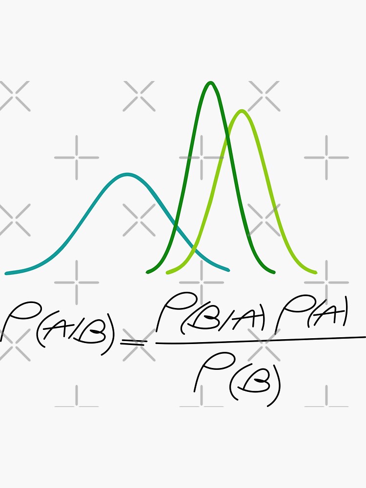 "Bayesian " Sticker for Sale by Zeeprint | Redbubble