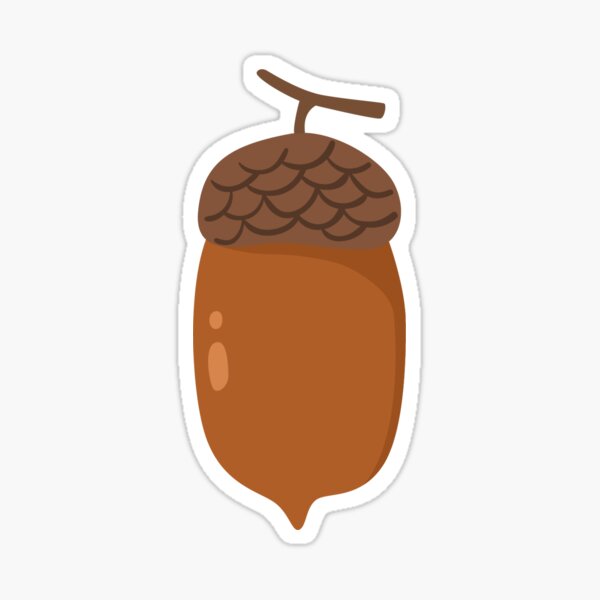 "Cute adorable acorn fall autumn lover oak tree" Sticker for Sale by ...