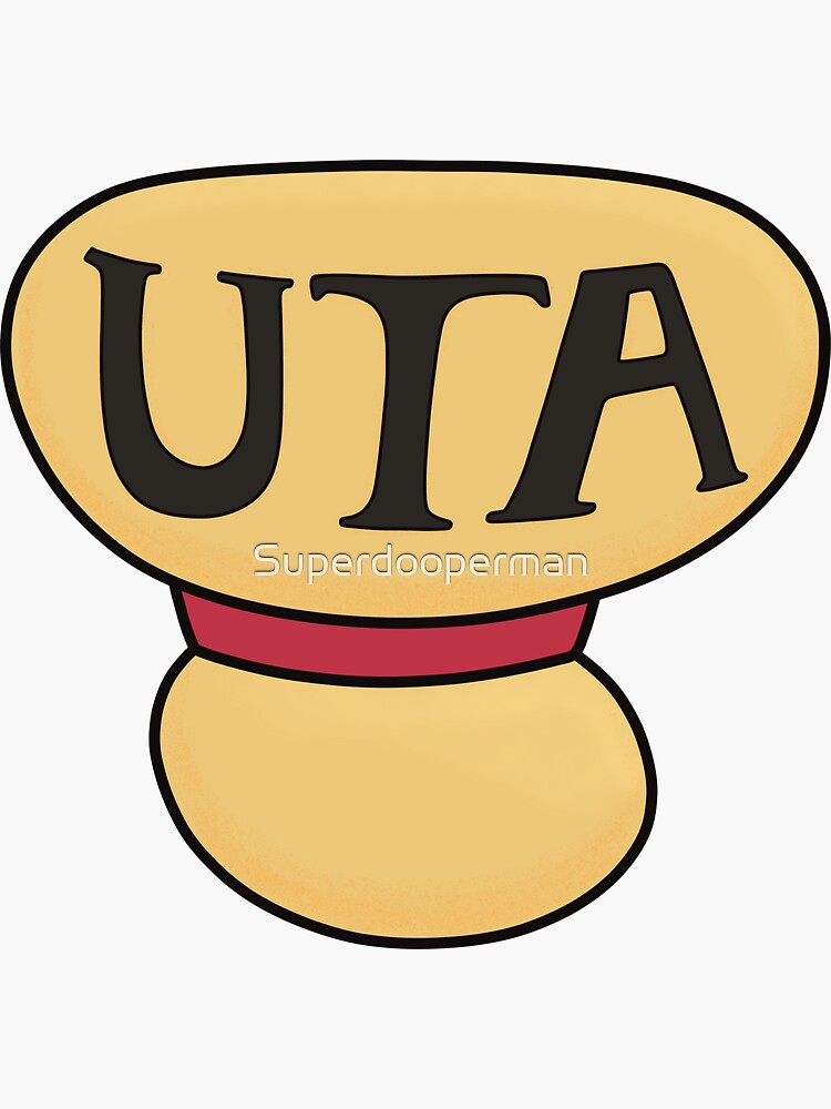 "Uta Straw Hat Logo" Sticker for Sale by Superdooperman | Redbubble