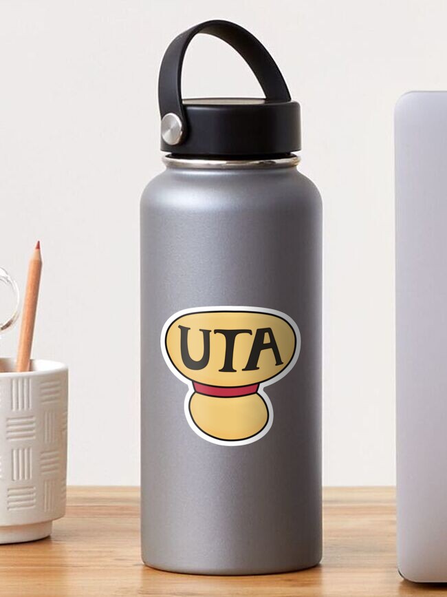 "Uta Straw Hat Logo" Sticker for Sale by Superdooperman | Redbubble